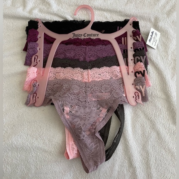 Juicy Couture | Intimates & Sleepwear | 6 Juicy Couture Thong Pack ...